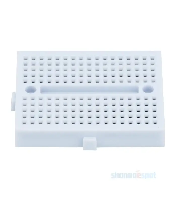 170 Tie Pin Points Mini Solderless Breadboard - White